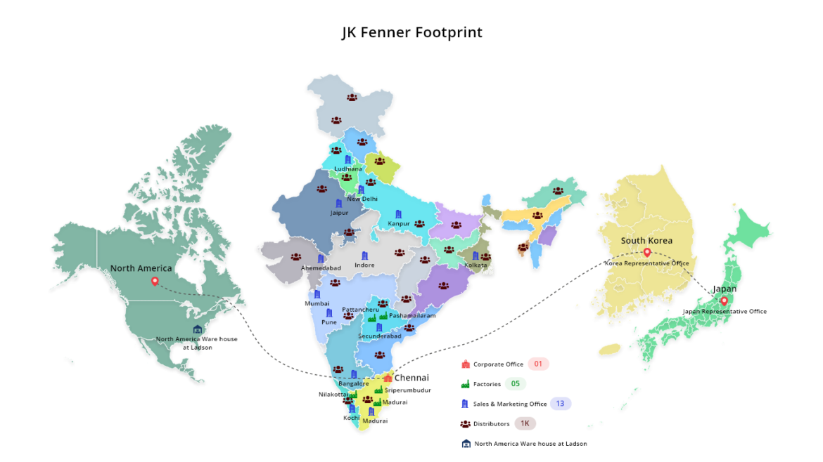 JK Fenner map | JK Fenner